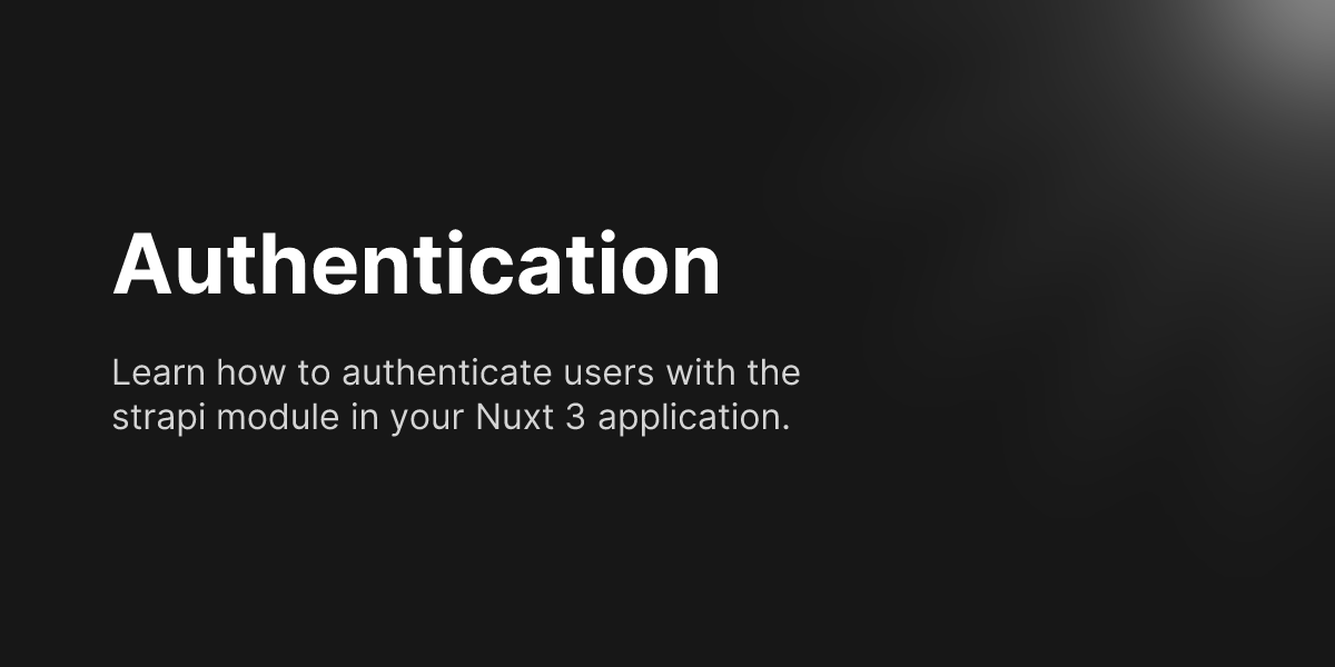 Authentication Nuxt Strapi 3352